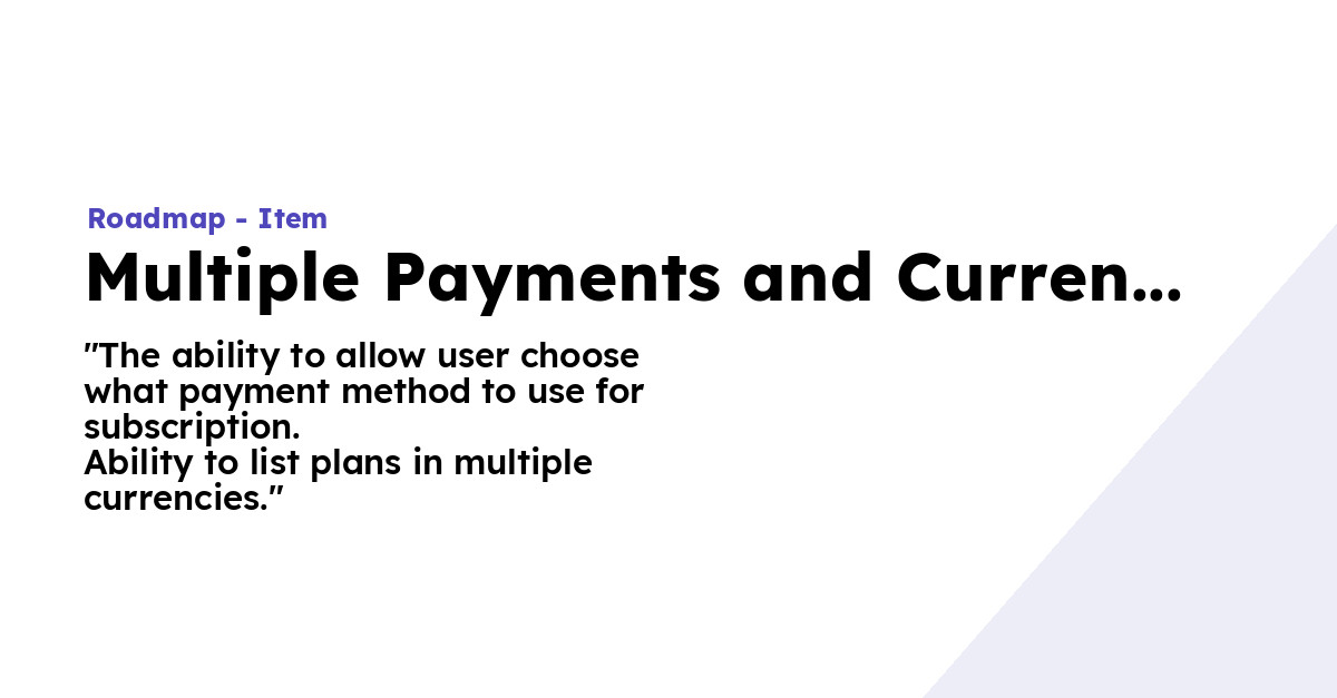 Multiple Payments and Currency Option - Mixpost Roadmap