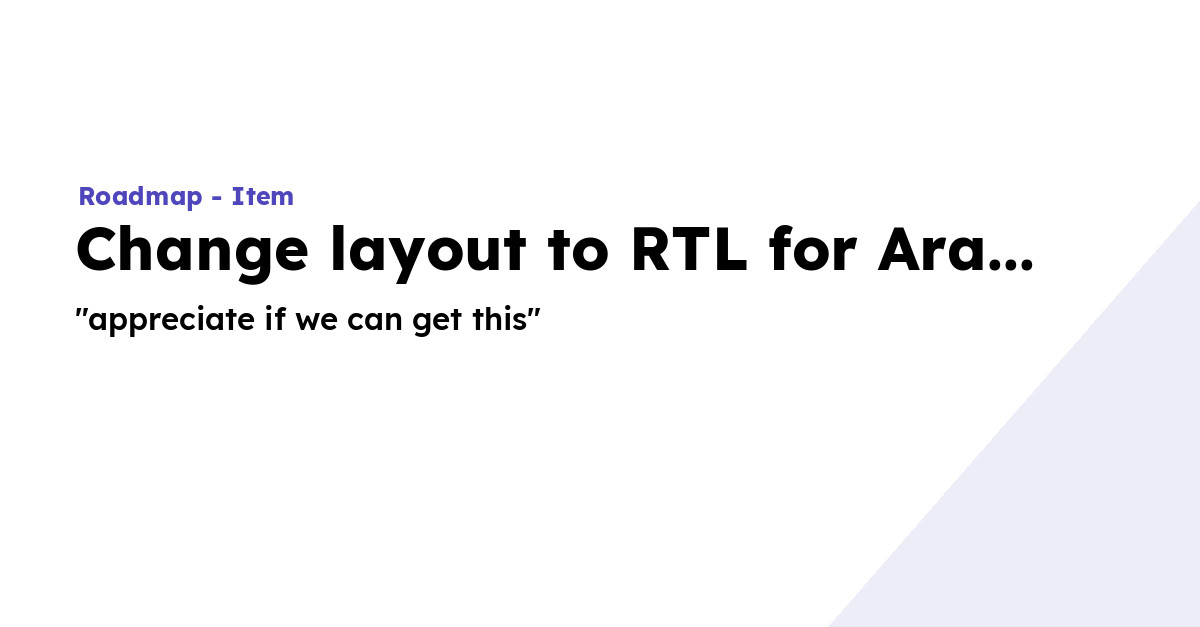 Change layout to RTL for Arabic language - Mixpost Roadmap Change layout to RTL for Arabic language - Mixpost Roadmap