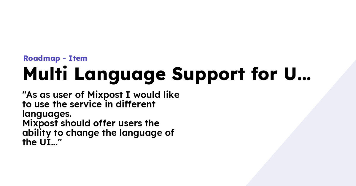 Multi Language Support for UI - Mixpost Roadmap