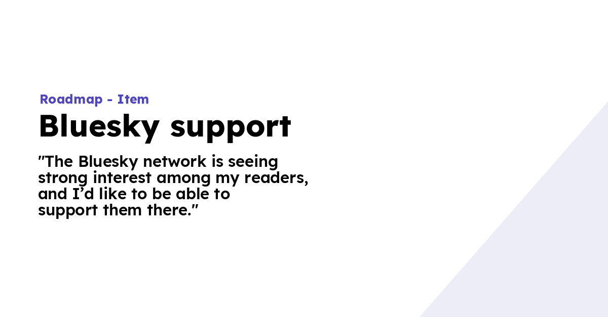 Bluesky support - Mixpost Roadmap